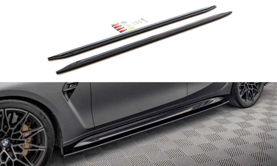 Maxton Design BMW M3 G80 2021-2024 M3 G81 2021-2024 Side Skirts Gloss Black