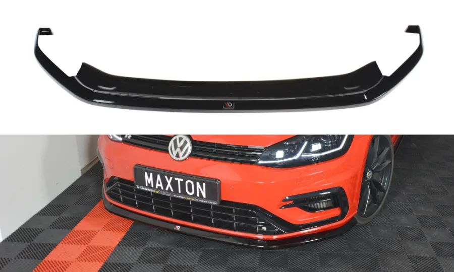 Maxton Design Bumper Lip Volkswagen Golf Mk7.5 FL 2017-2020 R Golf Mk7.5 FL 2017-2020 R-Line ...