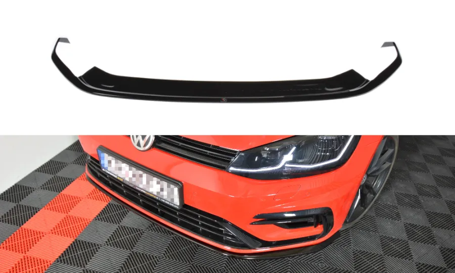 Maxton Design Bumper Lip Volkswagen Golf Mk7.5 FL 2017-2020 R Golf Mk7.5 FL 2017-2020 R-Line ...