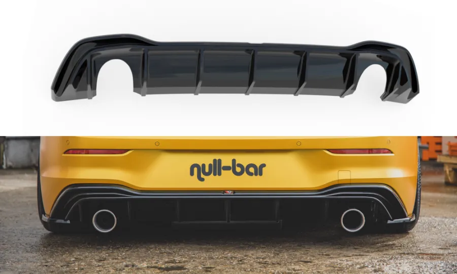 Maxton Design Diffuser Volkswagen Golf Mk8 2019-2024 Gloss Black