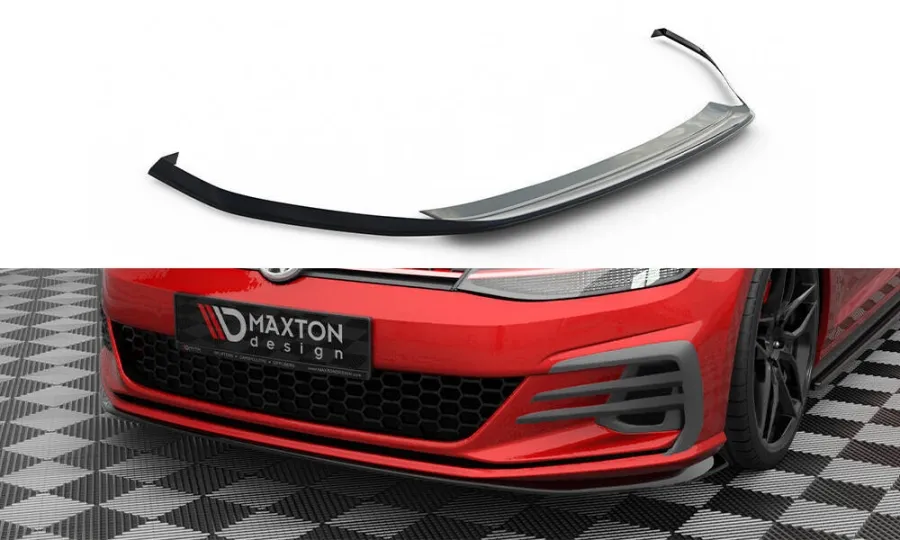 Maxton Design Bumper Lip Volkswagen Golf Mk7.5 FL 2017-2020 GTI Gloss Black