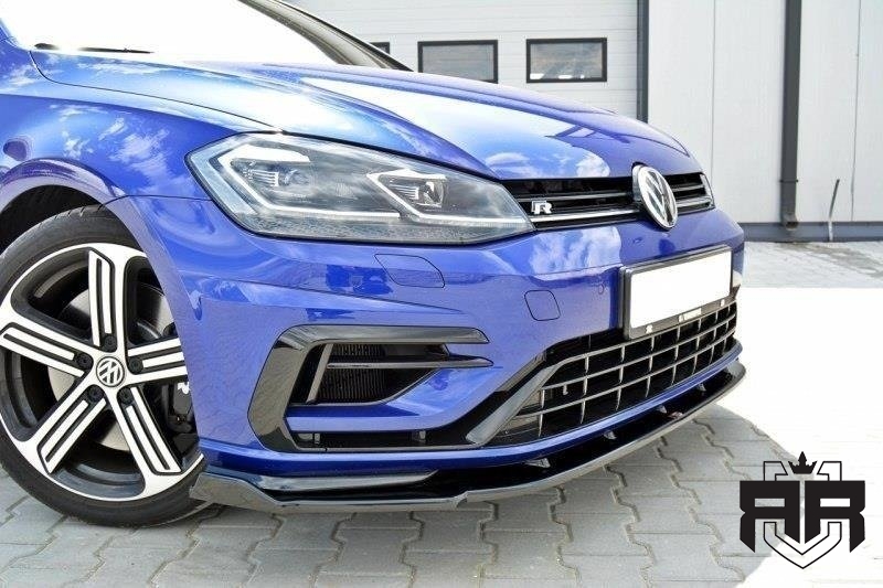 Maxton Design Bumper Lip Volkswagen Golf Mk7.5 FL 2017-2020 R Golf Mk7.5 FL 2017-2020 R-Line ...